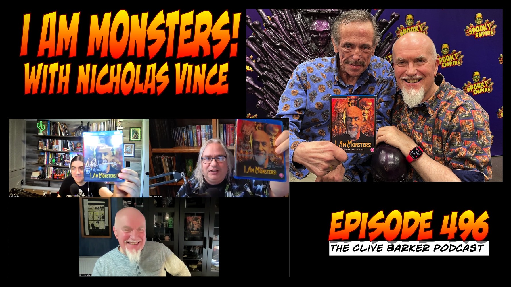 496 : I Am Monsters! With Nicholas Vince | www.CliveBarkerCast.com